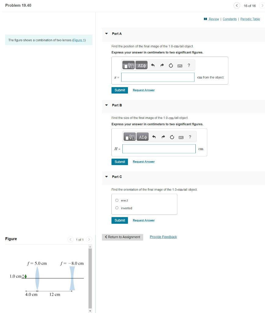 Solved The figure shows a combination of two lenses. (Figure | Chegg.com