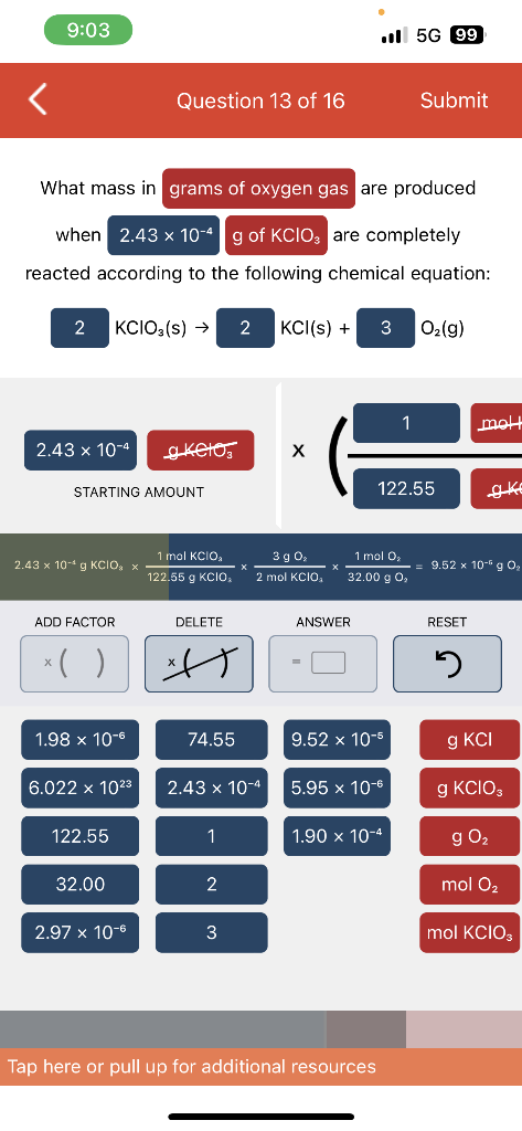 Solved What mass in are produced when are completely reacted | Chegg.com
