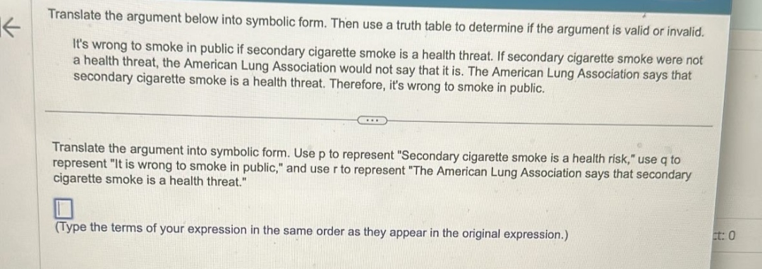 Solved Translate the argument below into symbolic form. Then | Chegg.com