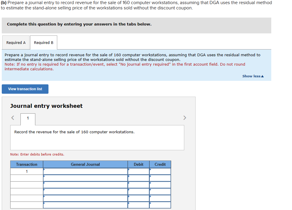 Solved DGA Associates, Incorporated sells computer | Chegg.com
