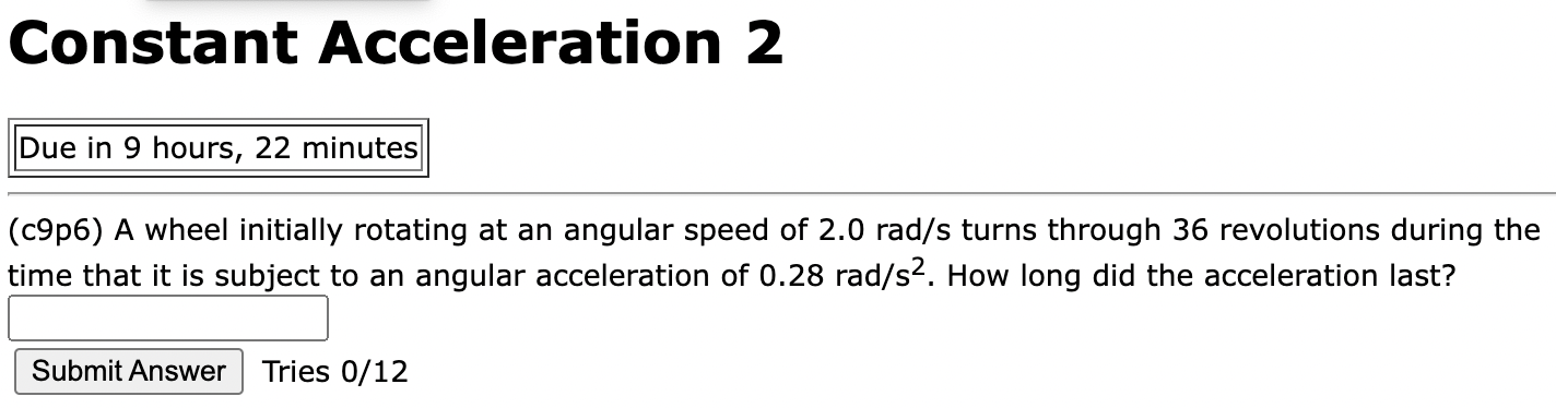 Solved C9p6 A Wheel Initially Rotating At An Angular Speed