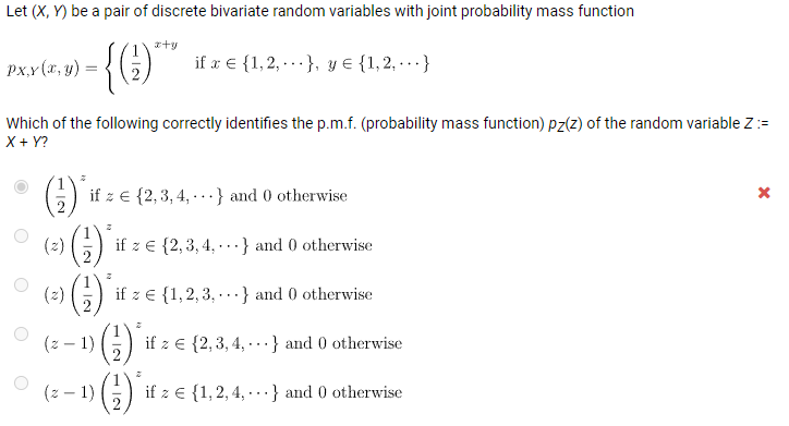 Solved Let (X, Y) be a pair of discrete bivariate random | Chegg.com