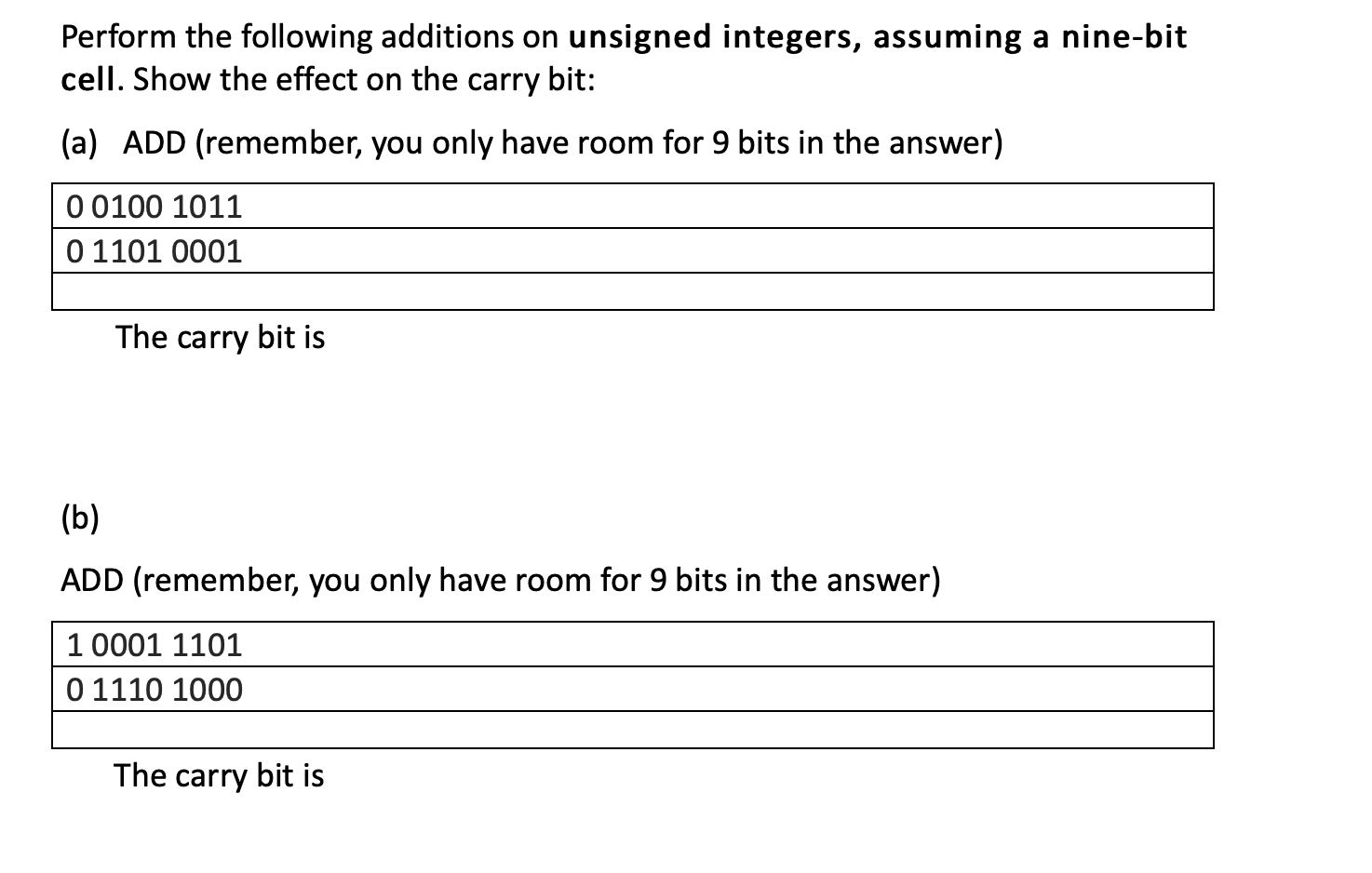Solved Question 3 8 pts In unsigned binary representation, | Chegg.com