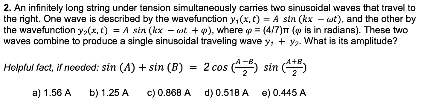 Solved 2. An infinitely long string under tension | Chegg.com
