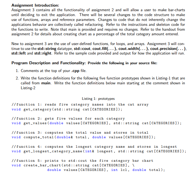 Solved Assignment Introduction: Assignment 3 contains all | Chegg.com