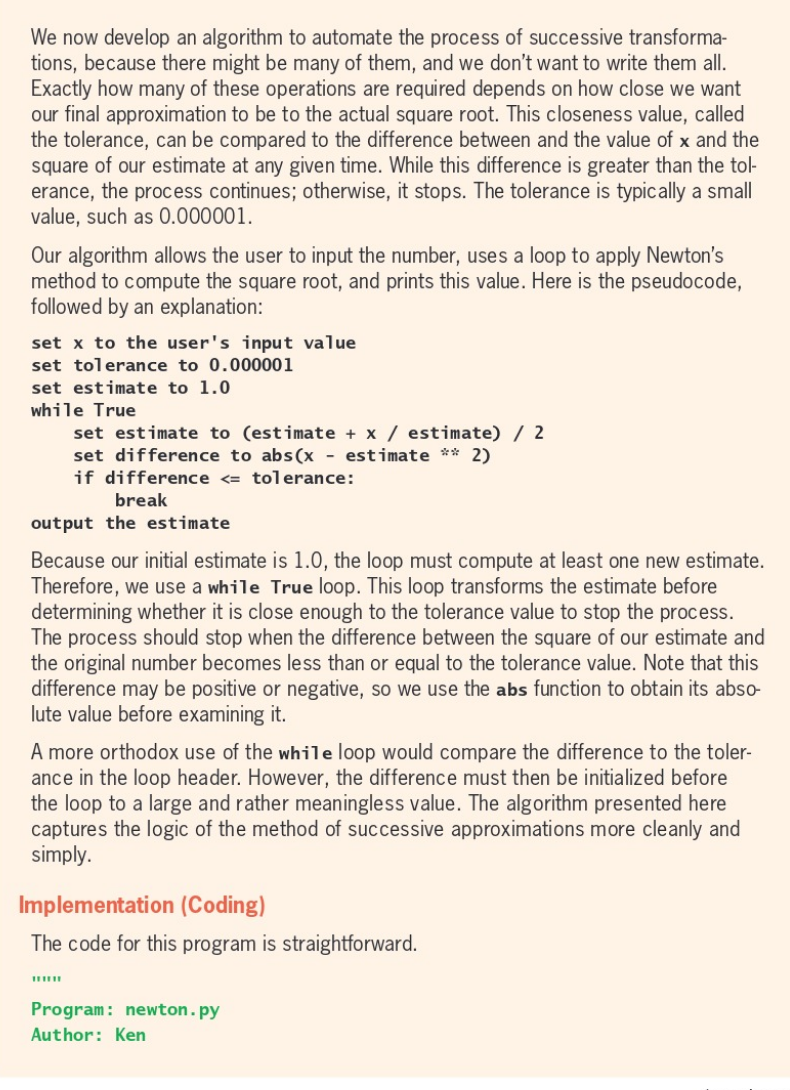 Solved CASE STUDY: Approximating Square Roots Users of | Chegg.com