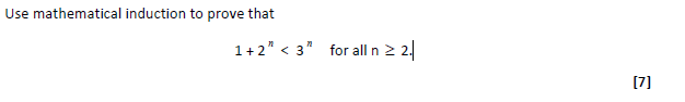Solved Use mathematical induction to prove that 1+2n