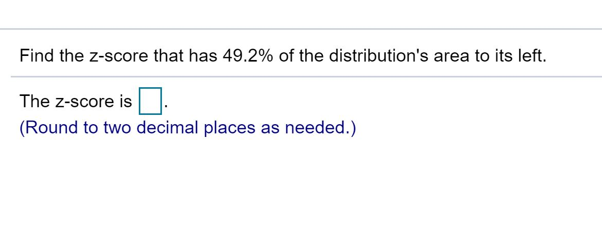 Solved Use a table of cumulative areas under the normal | Chegg.com