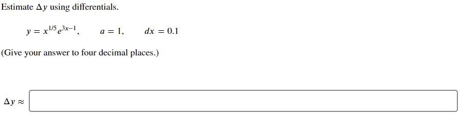 Solved Use Linear Approximation to estimate Af = f (11.03) - | Chegg.com