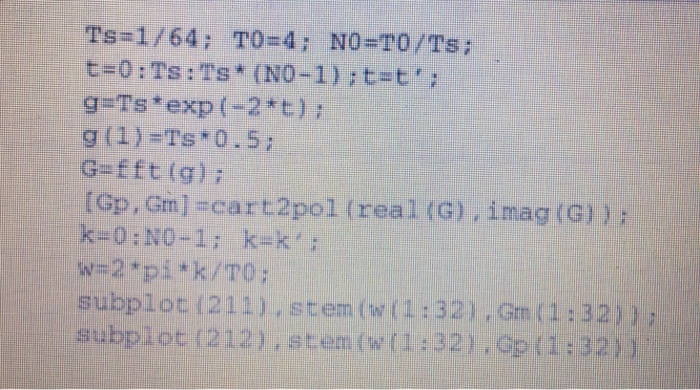 COMPUTER EXAMPLE C3.1 Use DFT (implemented by the FFT | Chegg.com