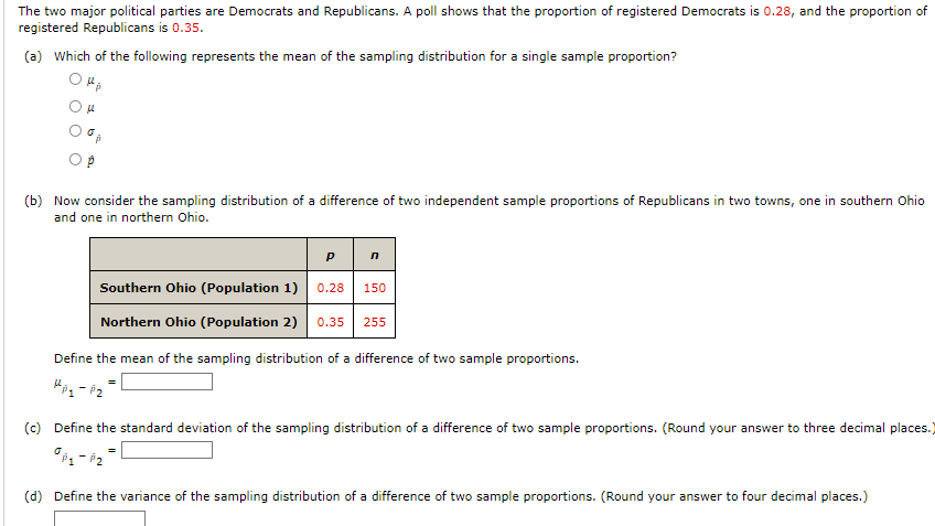Solved The two major political parties are Democrats and | Chegg.com