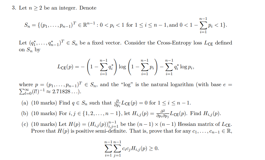 Solved Let n≥2 ﻿be an integer. | Chegg.com