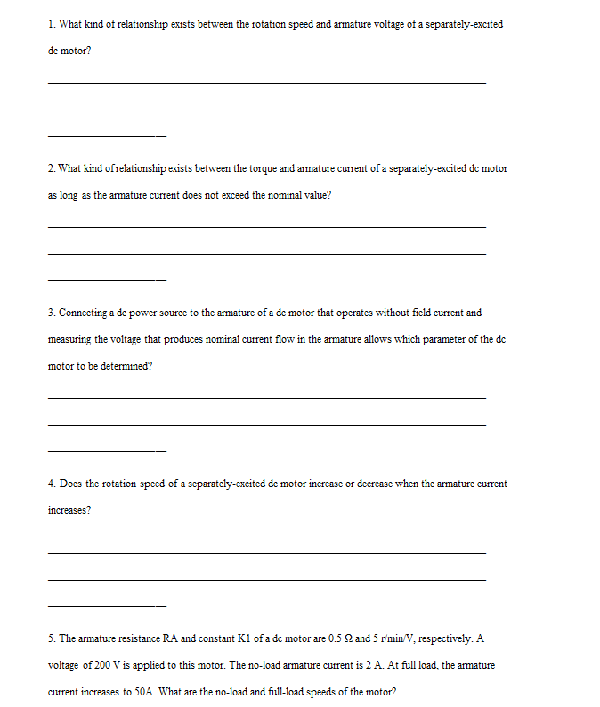 Solved 1. What kind of relationship exists between the | Chegg.com