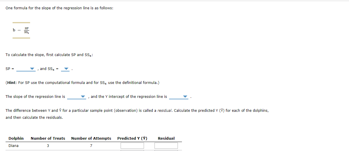 Solved 15. Computing the regression line and making | Chegg.com