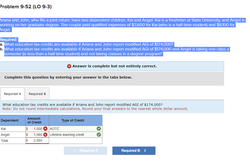 Solved Ariana and John, who file a joint return, have two | Chegg.com