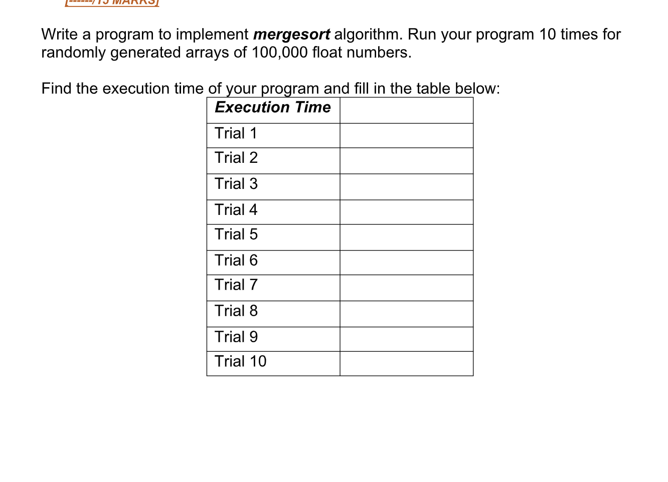 Solved Iviana Write A Program To Implement Mergesort 8474