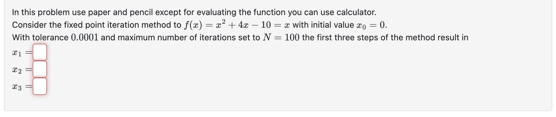 Solved In this problem use paper and pencil except for | Chegg.com