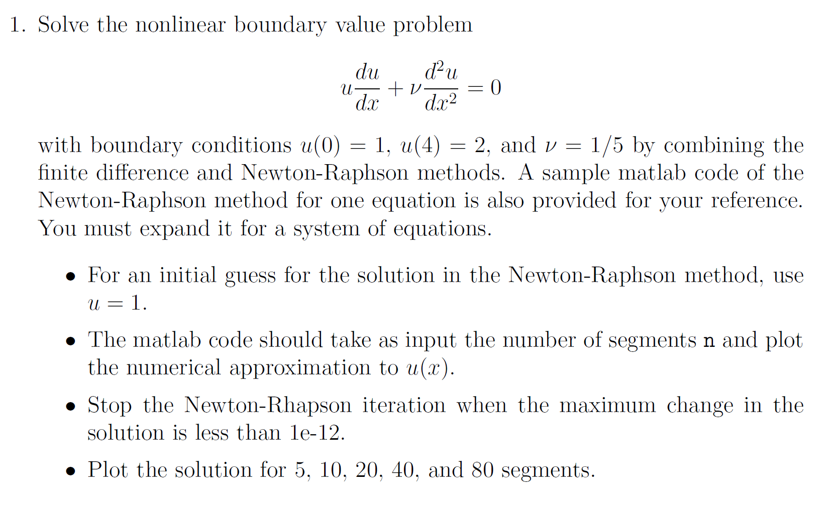 Solve the nonlinear boundary value problem by | Chegg.com