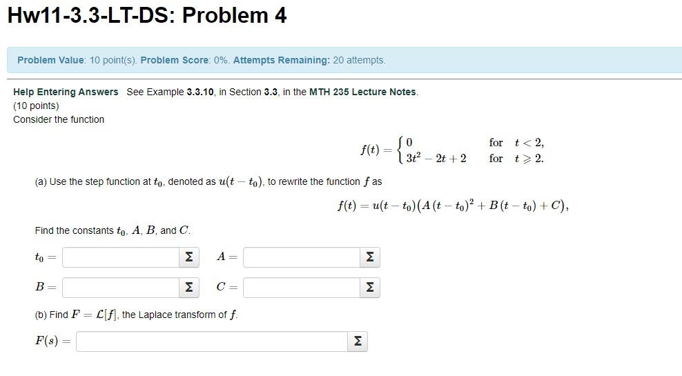 Solved Hw11-3.3-LT-DS: Problem 4 Problem Value: 10 point(s). | Chegg.com
