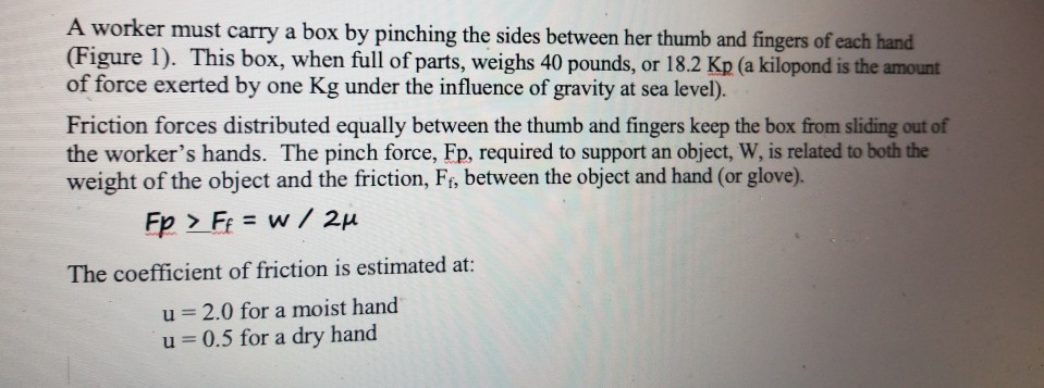 W Figure 1 b Figure 2. According to Amonton's Law, | Chegg.com