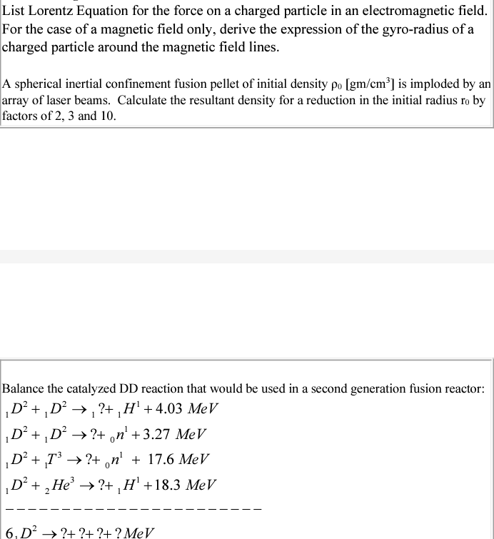 Solved List Lorentz Equation for the force on a charged | Chegg.com