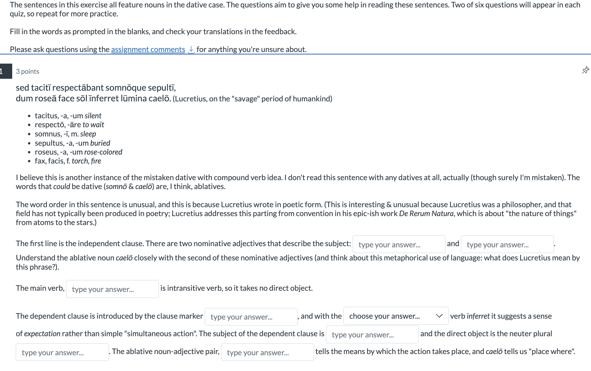 The sentences in this exercise all feature nouns in | Chegg.com