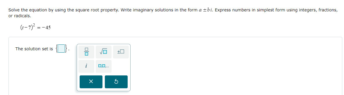 Solved Solve the equation by ﻿using the square root | Chegg.com