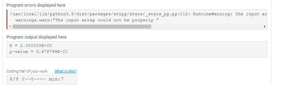 Solved I am receiving this error Here is the question and my | Chegg.com
