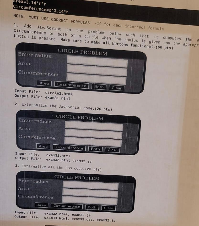 Solved NOTE: MUST USE CORRECT FORMULAS: −10 for each | Chegg.com