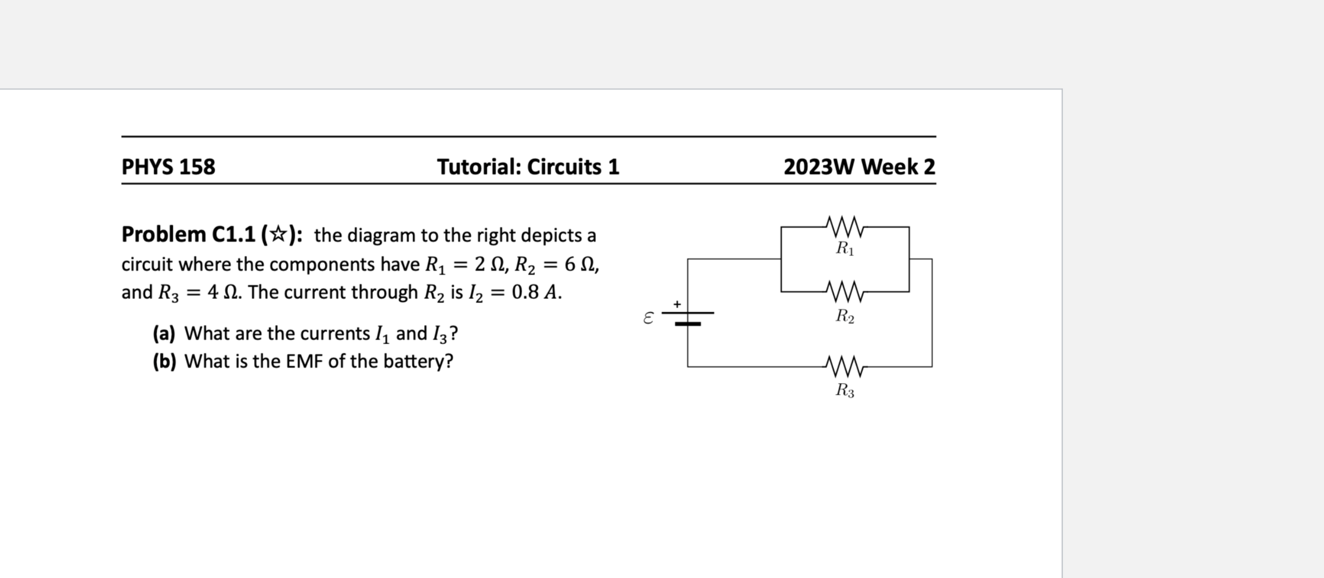 Solved Problem C1.1 ( ﻿hat(∼) ﻿: the diagram to the right | Chegg.com