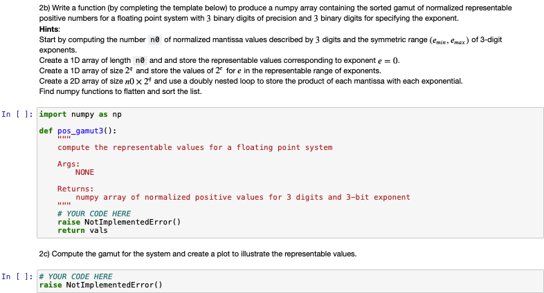 Solved 2b) Write a function (by completing the template | Chegg.com
