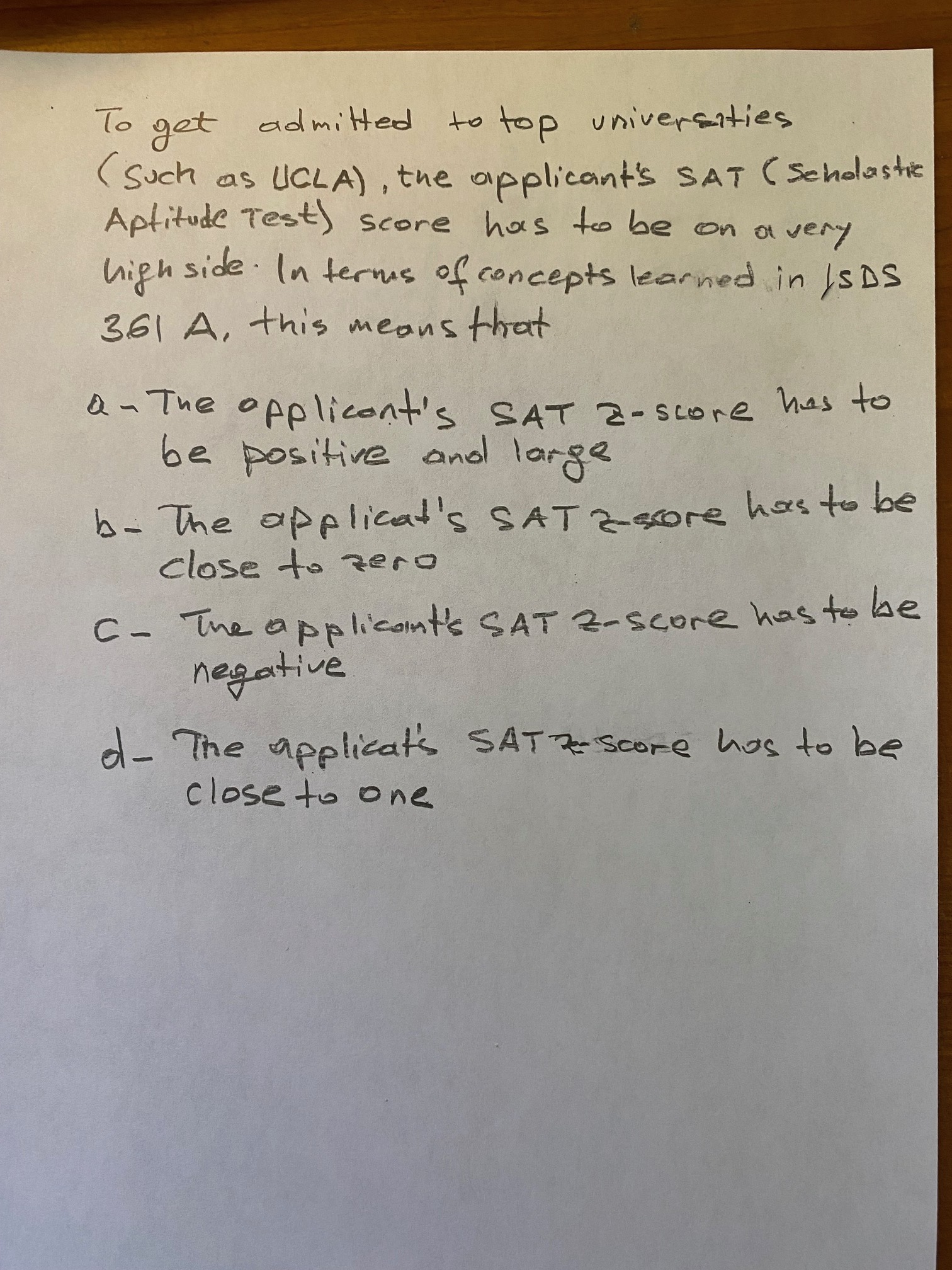 Solved To get admitted to top univergties (such as UCLA), | Chegg.com