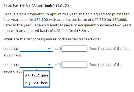 Solved Exercise 14-28 (Algorithmic) (LO.4) Shen purchased | Chegg.com