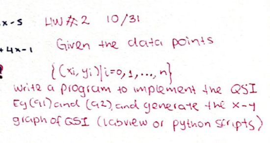 Solved x-s LW(W)/(2) (10)/(31)+4x-1 ﻿Given the data | Chegg.com