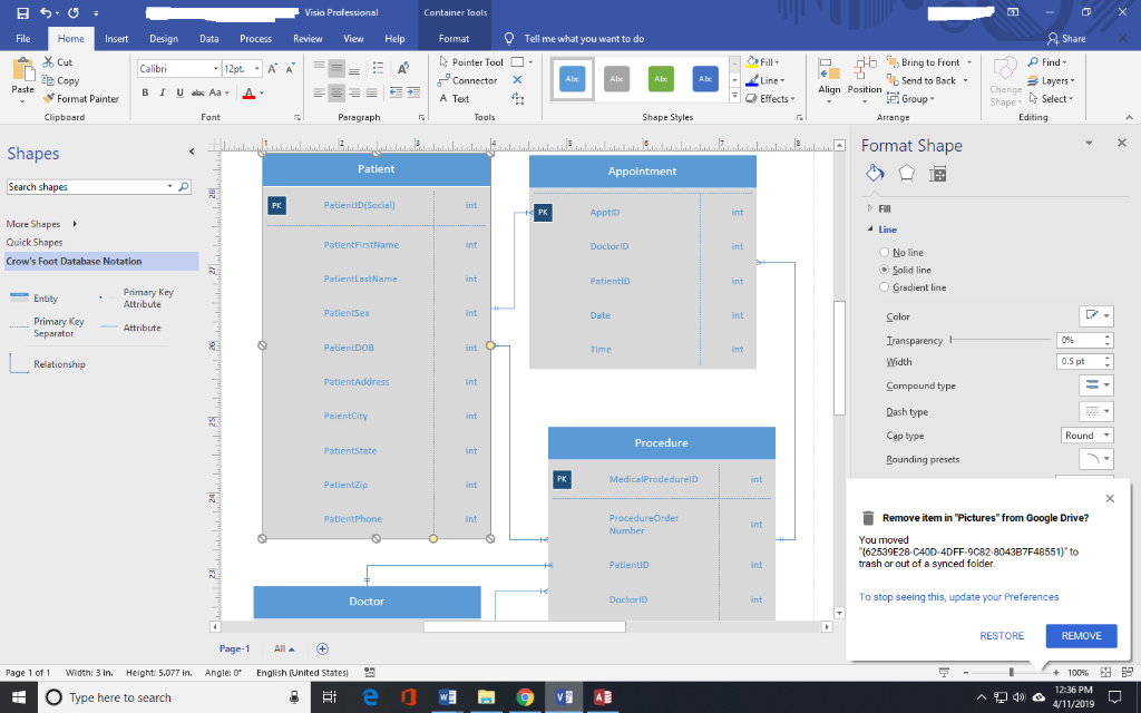 Solved From this screen, Visio 2016, How can I add the "Data | Chegg.com