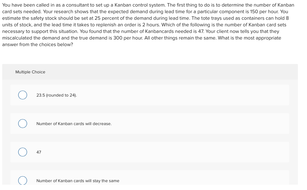 Solved You have been called in as a consultant to set up a | Chegg.com