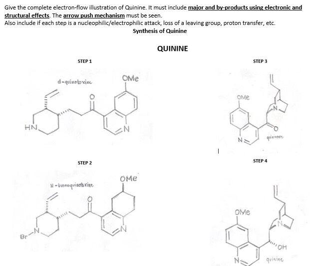 Solved Give the complete electron-flow illustration of | Chegg.com