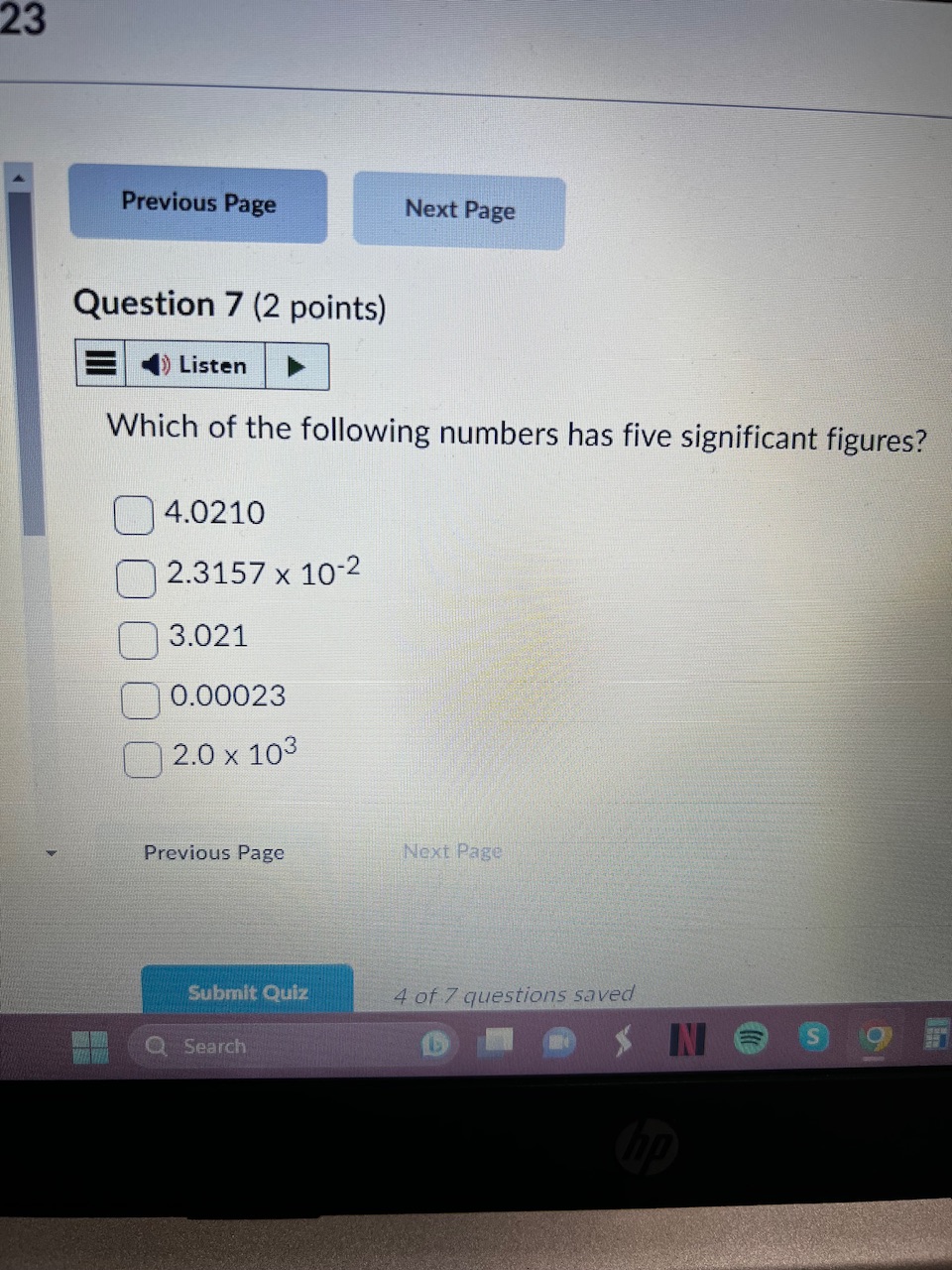 Solved Which of the following numbers has five significant | Chegg.com