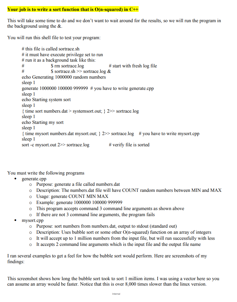 Solved Linux Has A Sort Command If You Wanted To Use The 2308
