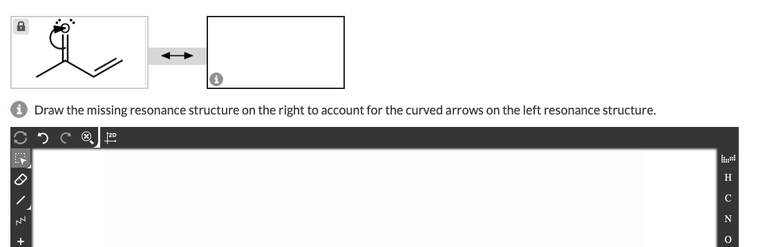 Solved Draw the missing resonance structure on the right to | Chegg.com