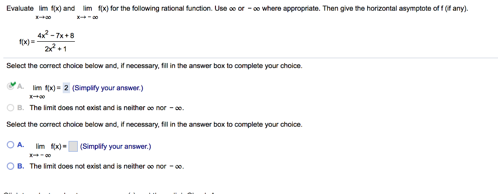 Solved Evaluate lim fx) and lim fx) for the following | Chegg.com