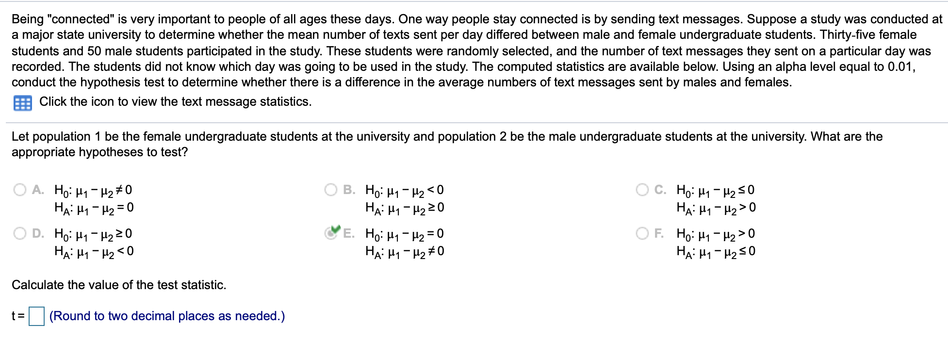 Solved Being "connected" is very important to people of all | Chegg.com
