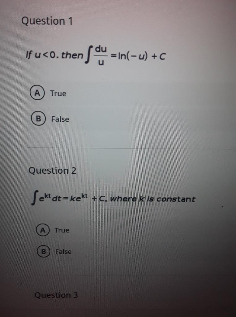 Solved Question 1 If u