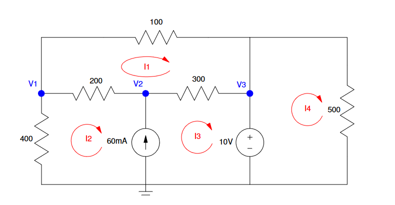 Solved 3) (Voltage Nodes): For the following circuit - a) | Chegg.com