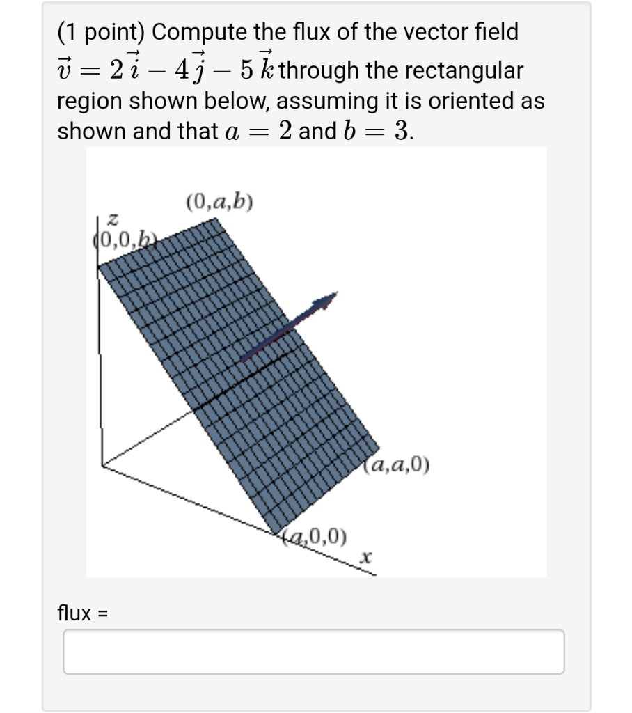 Solved Compute the flux of the vector field v⃗ =2i⃗ −4j⃗ | Chegg.com