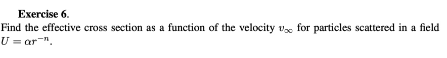 Solved Exercise 6.Find the effective cross section as a | Chegg.com