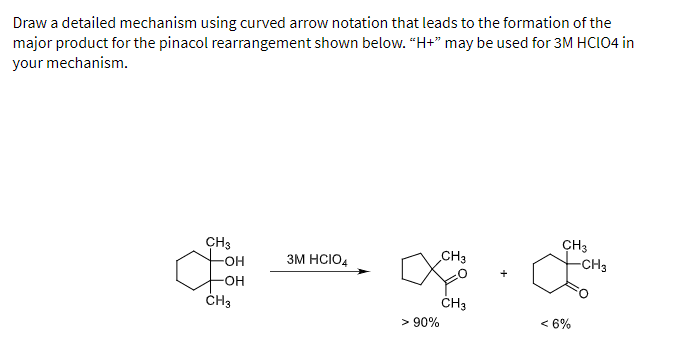 Solved Draw a detailed mechanism using curved arrow notation | Chegg.com