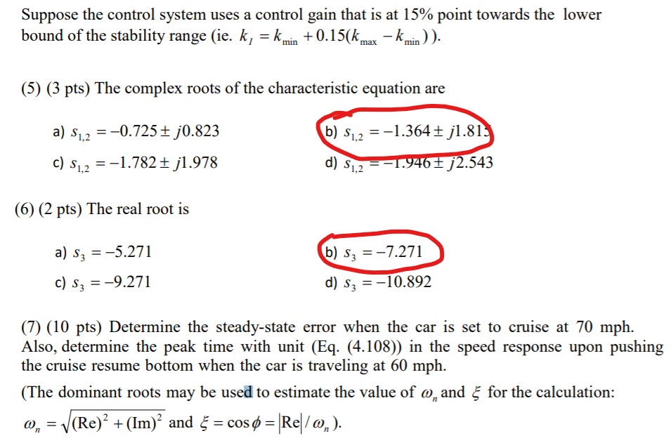Solved 2. (30 pts) An integrator controller is used in a car | Chegg.com