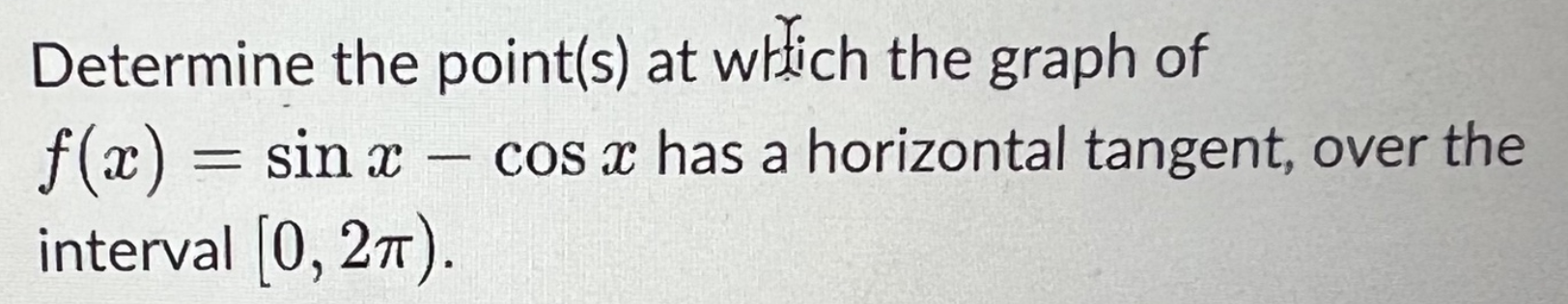 Solved Determine the point(s) at wfyich the graph of | Chegg.com