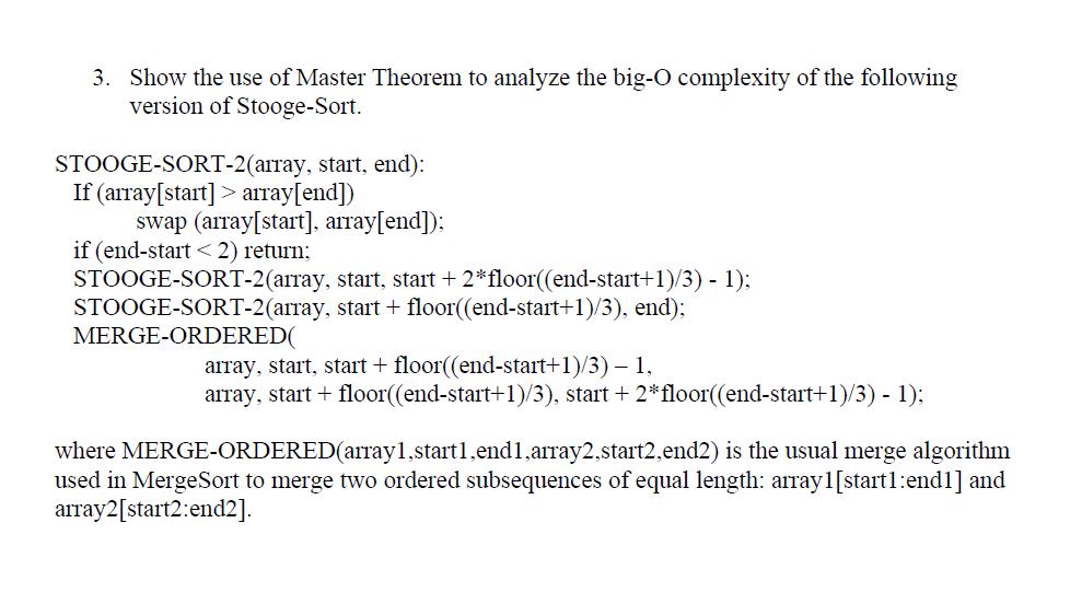 Solved 2. Sort a) Exemplify 2 algorithms we studied that can | Chegg.com